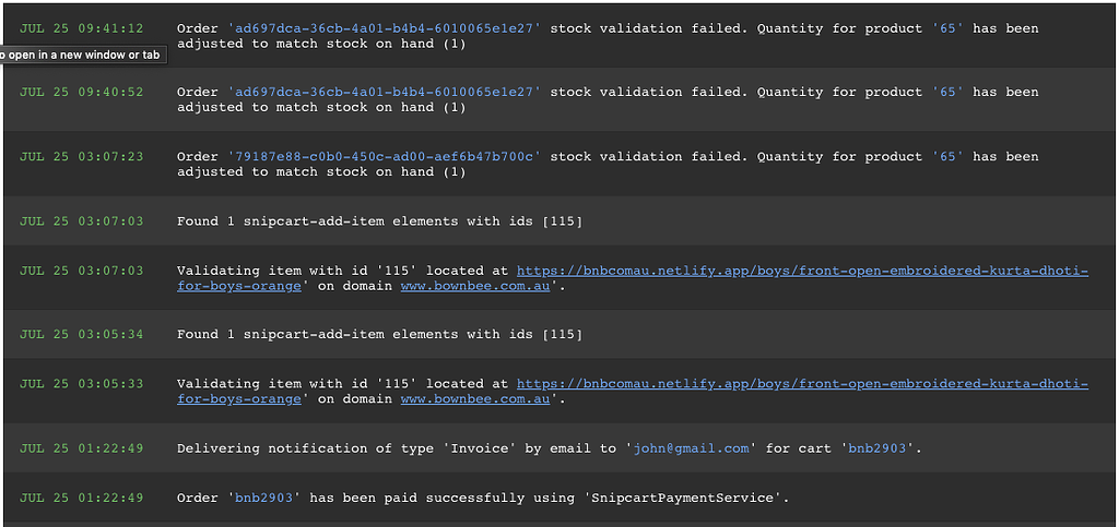 Live inventory on the site - Support - Support | Snipcart