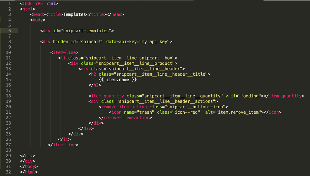 Customization template not working - Support - Support | Snipcart